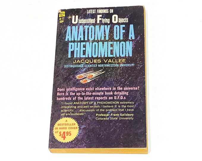 Anatomy of a Phenomenon - Jacques Vallee UFO Book - Uap Book - Alien ...