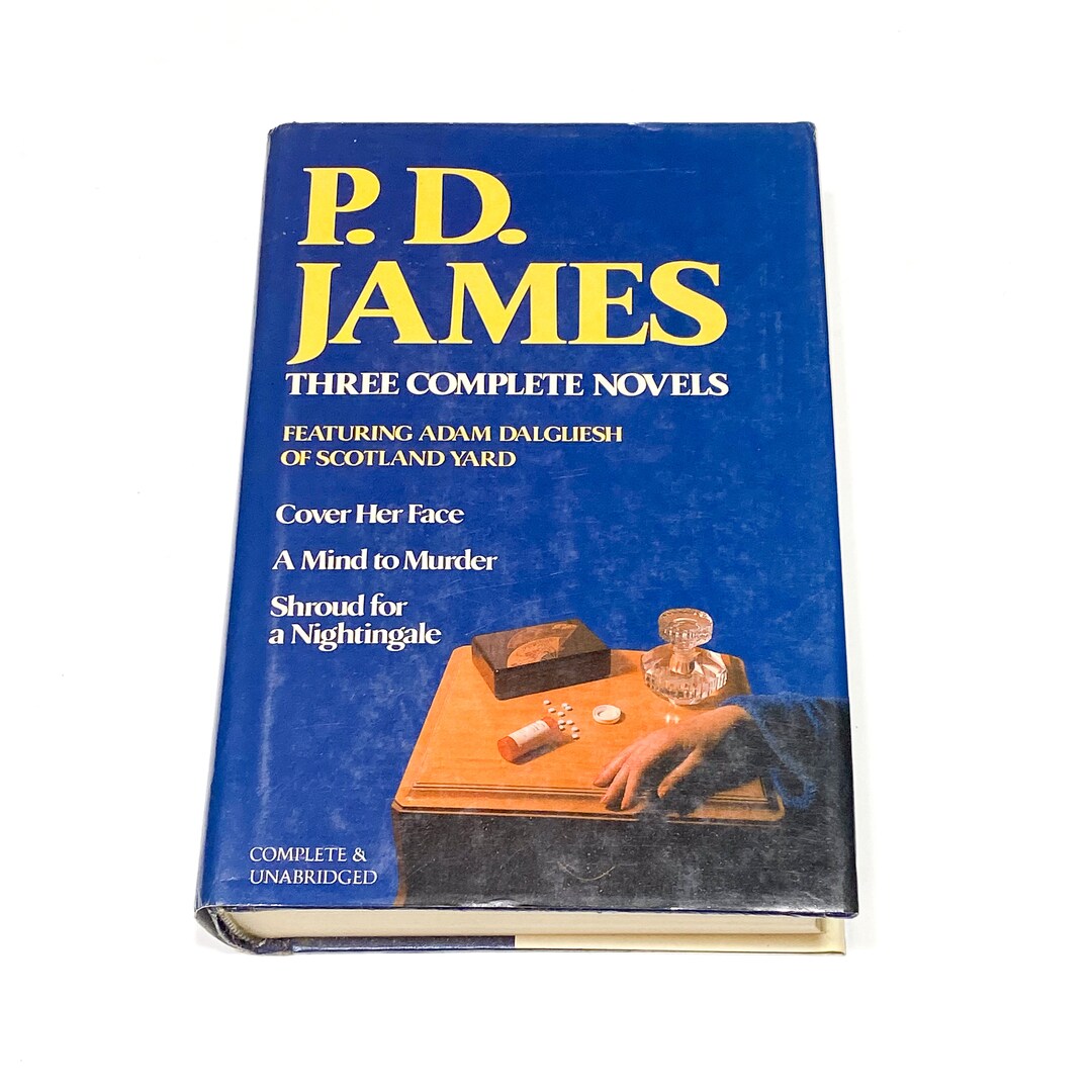PD James - Three Novels in One Book - Vintage Novel - Hardcover Book ...