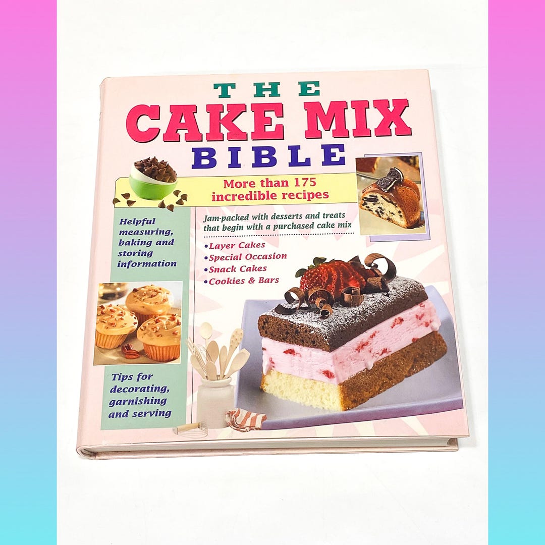 Cake Mix Bible - Vintage Cookbook - Classic Recipes for Retro Kitchen ...