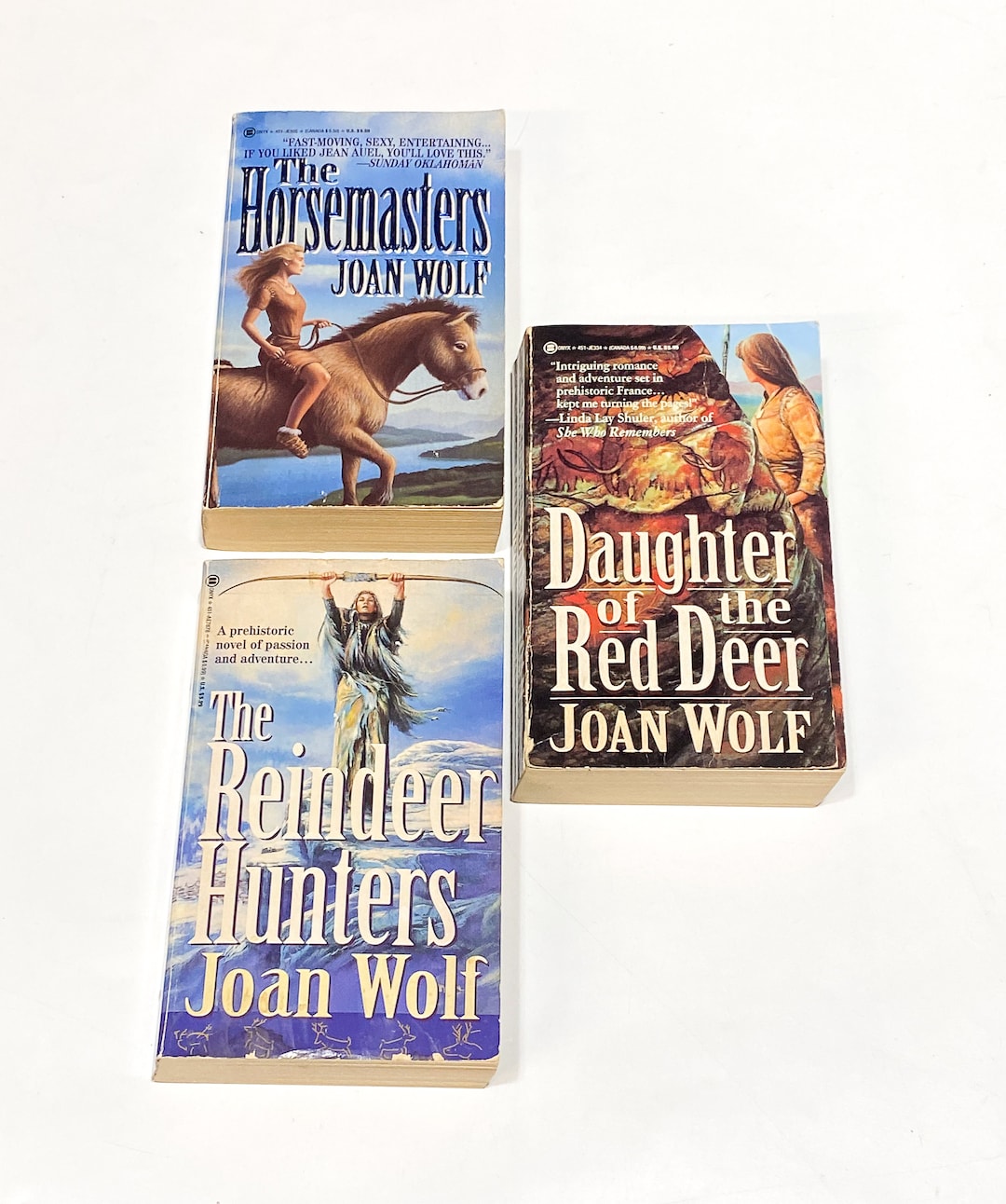 Joan Wolf Horsemasters Daughter Red Deer Reindeer Hunters Fantasy Paperback Lot of 3 Books Pre ...