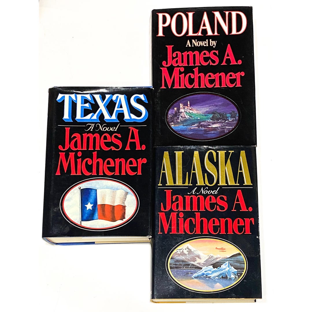 James A Michener - Texas - Alaska - Poland - Lot of 3 Historical ...