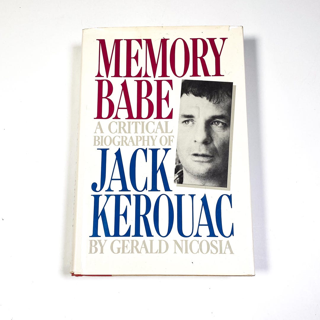 Used Biography Book - Jack Kerouac Memoir Bio - Memory Babe - Vintage ...