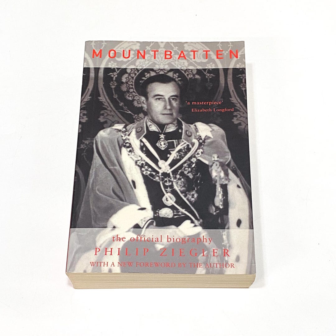 Vintage Biography of Lord Mountbatten - Classic Book - Retro Book ...