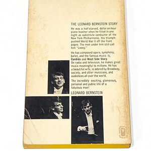 Vintage Biography of Leonard Bernstein Composer - Classic Book - Retro ...