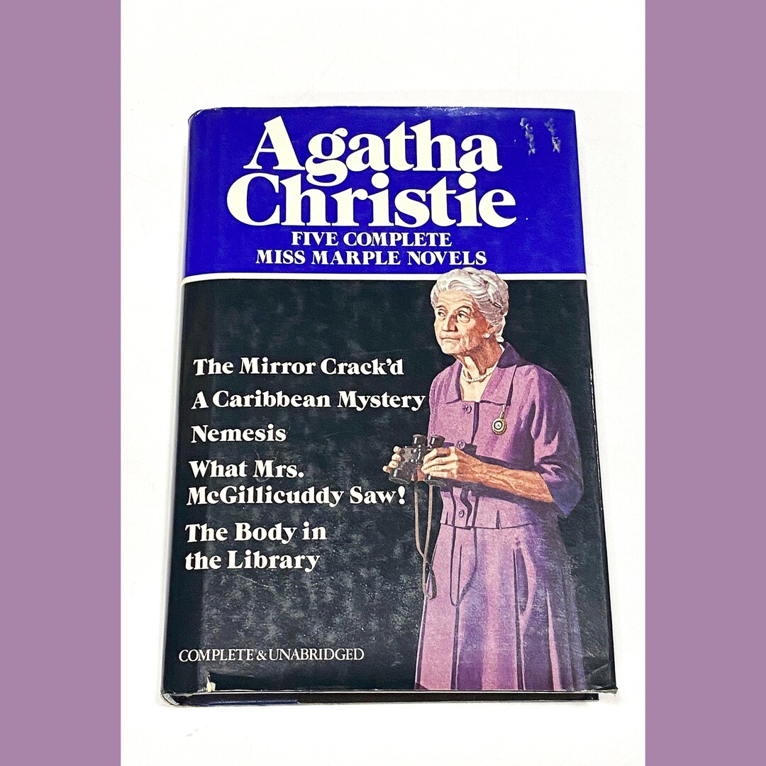 Agatha Christie Five Complete Miss Marple Novels Omnibus Vintage Hardcover Book Fiction Novel ...