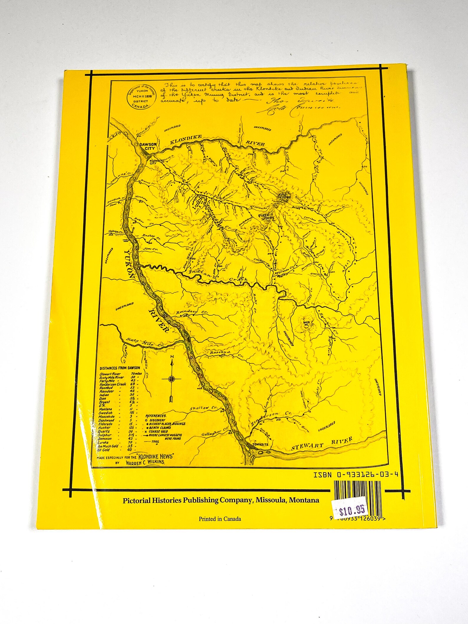Klondike Gold Rush History Book, Vintage Paperback (illustrated, Pre ...