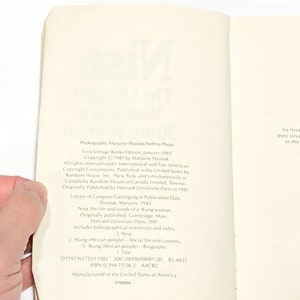 Nisa Life and Words of a Kung Woman Marjorie Shostak Vintage Paperback Classic Non Fiction Pre ...