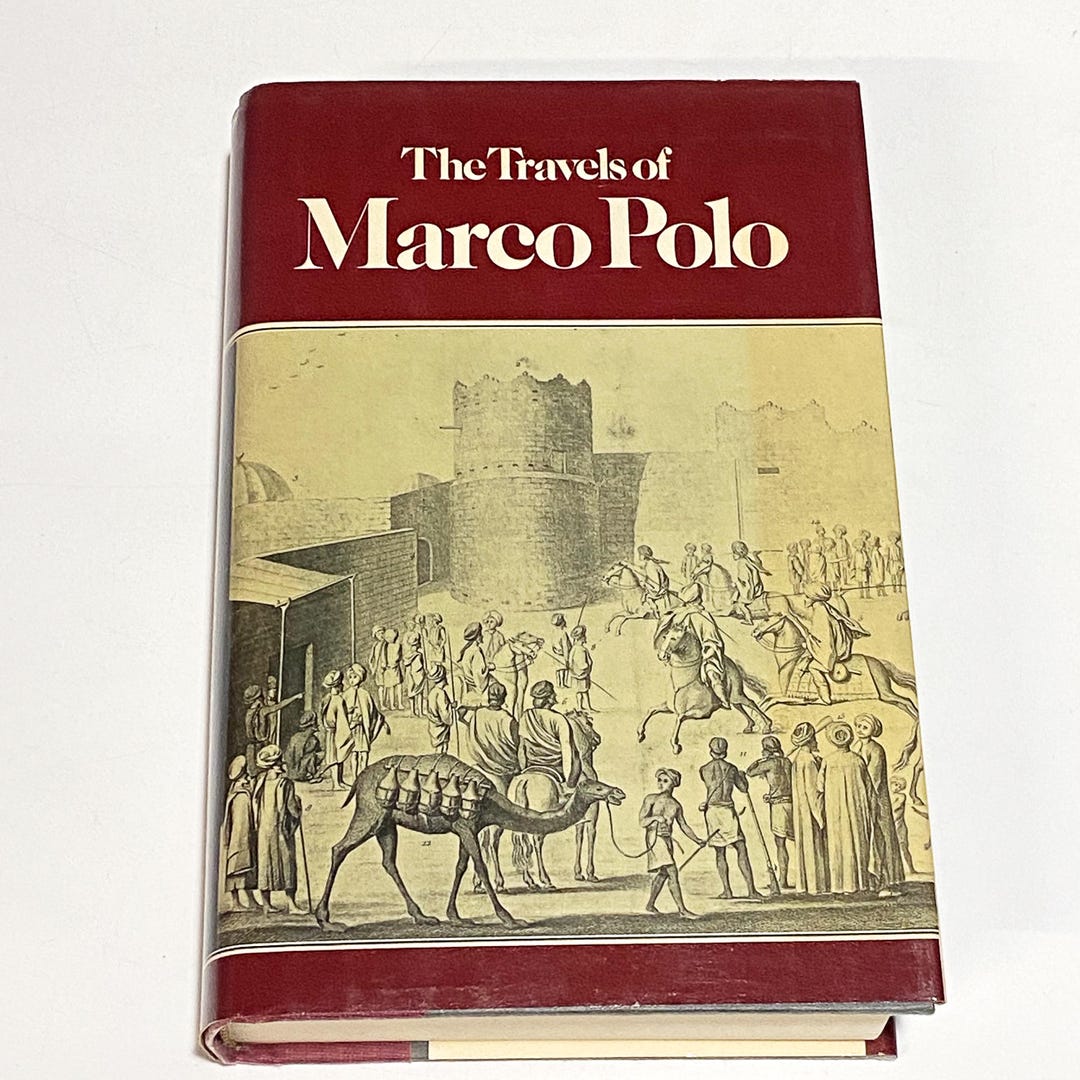 The Travels of Marco Polo - Vintage Memoir Bio Hardcover Book - Classic ...