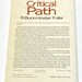 Critical Path - R Buckminster Fuller - Vintage Paperback Book - Pre ...
