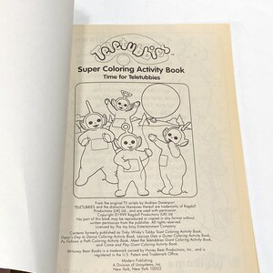 Teletubbies Super Coloring Activity Book Fun and Educational Children's ...