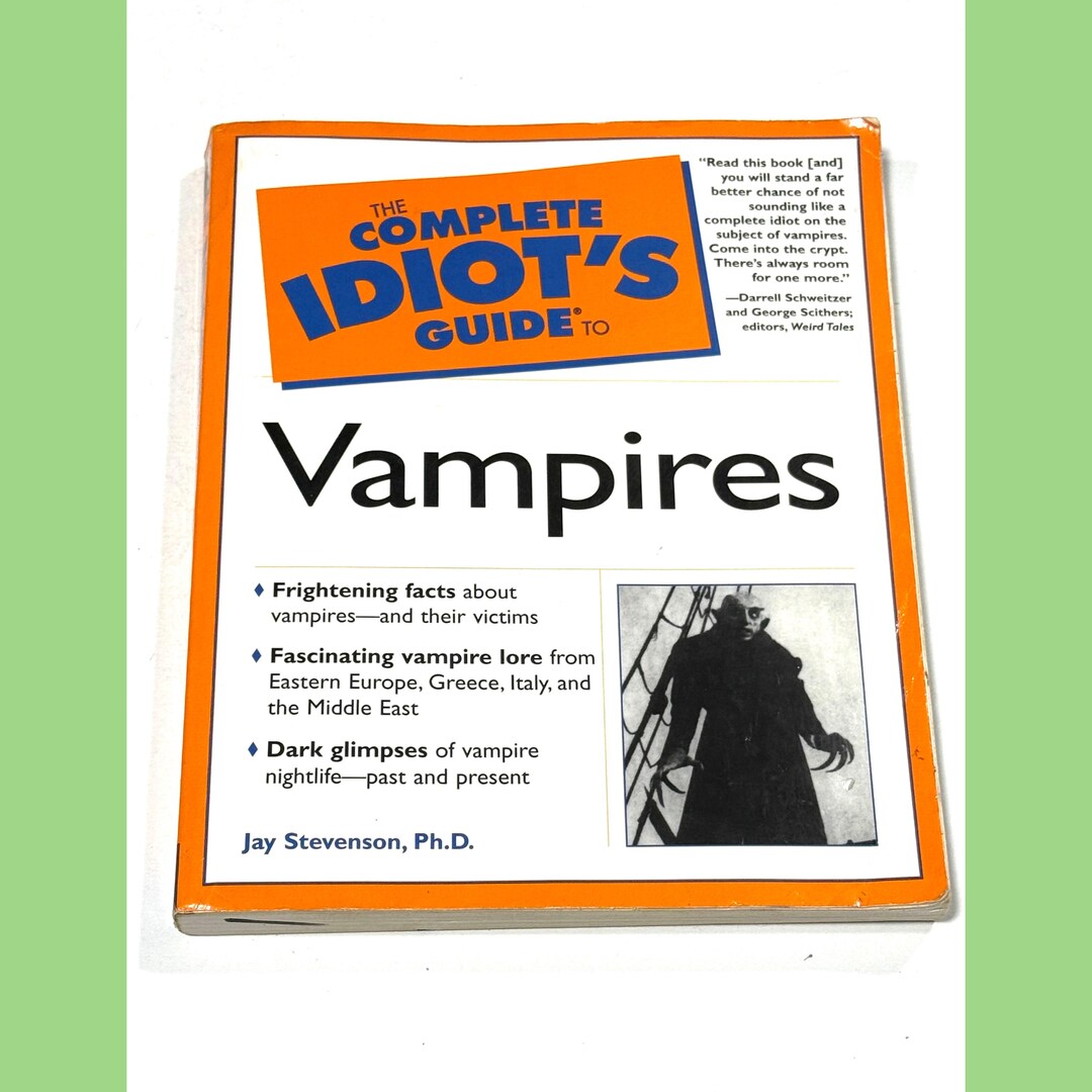 Vintage Vampire Guidebook: Folklore and History, Pre-owned Paperback - Etsy