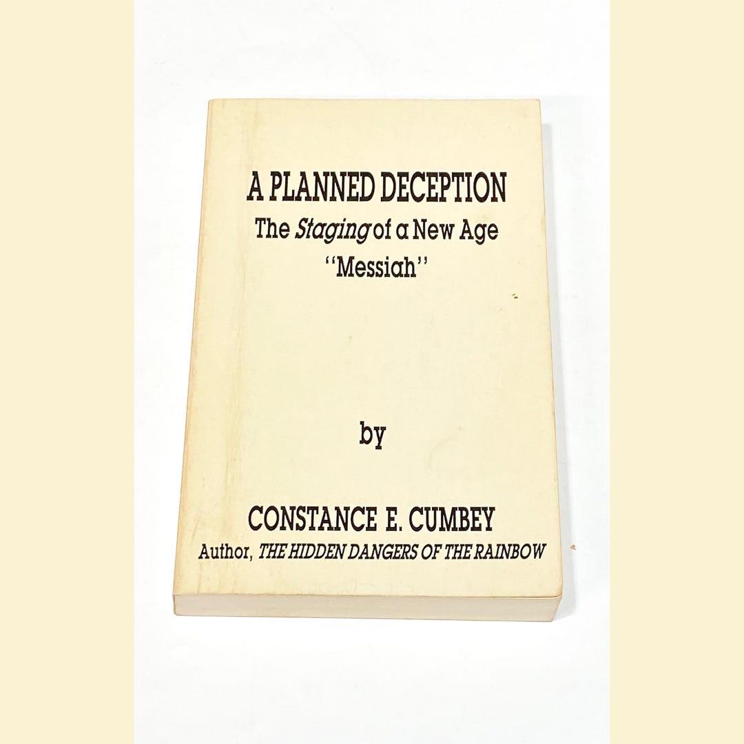 Vintage Occult Book A Planned Deception by Constance Cumbey New Age ...