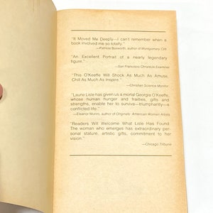 Portrait of an Artist - Georgia Okeeffe Memoir Bio - Vintage Paperback ...