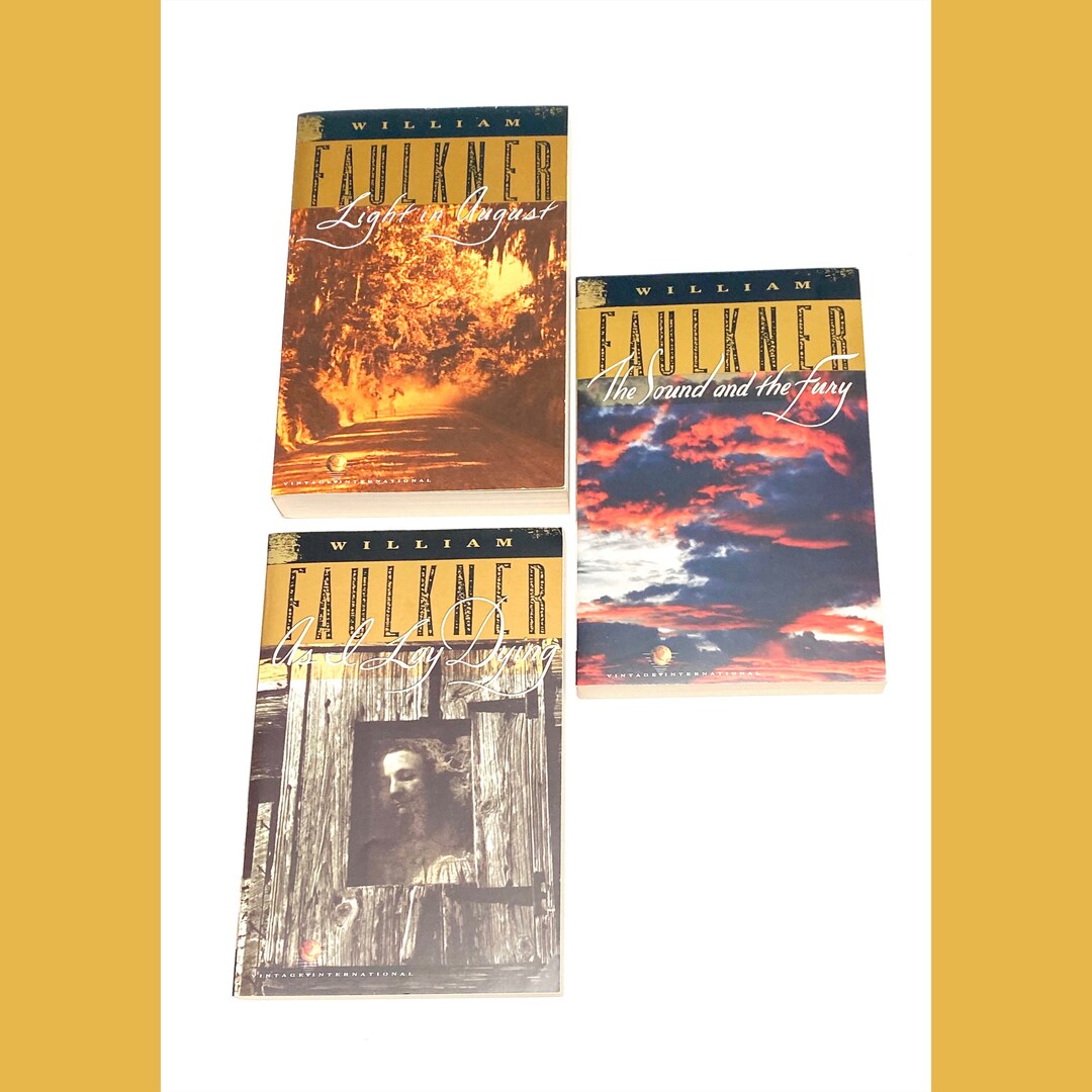 William Faulkner Box Set - Sound and the Fury - as I Lay Dying - Life ...