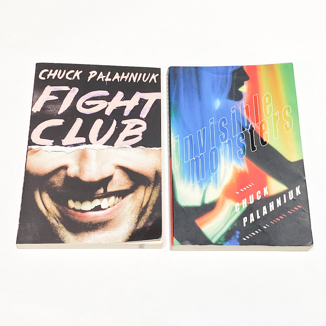 Fight Club & Invisible Monsters by Chuck Palahniuk Vintage Paperback Book Lot of 2 Very Good ...