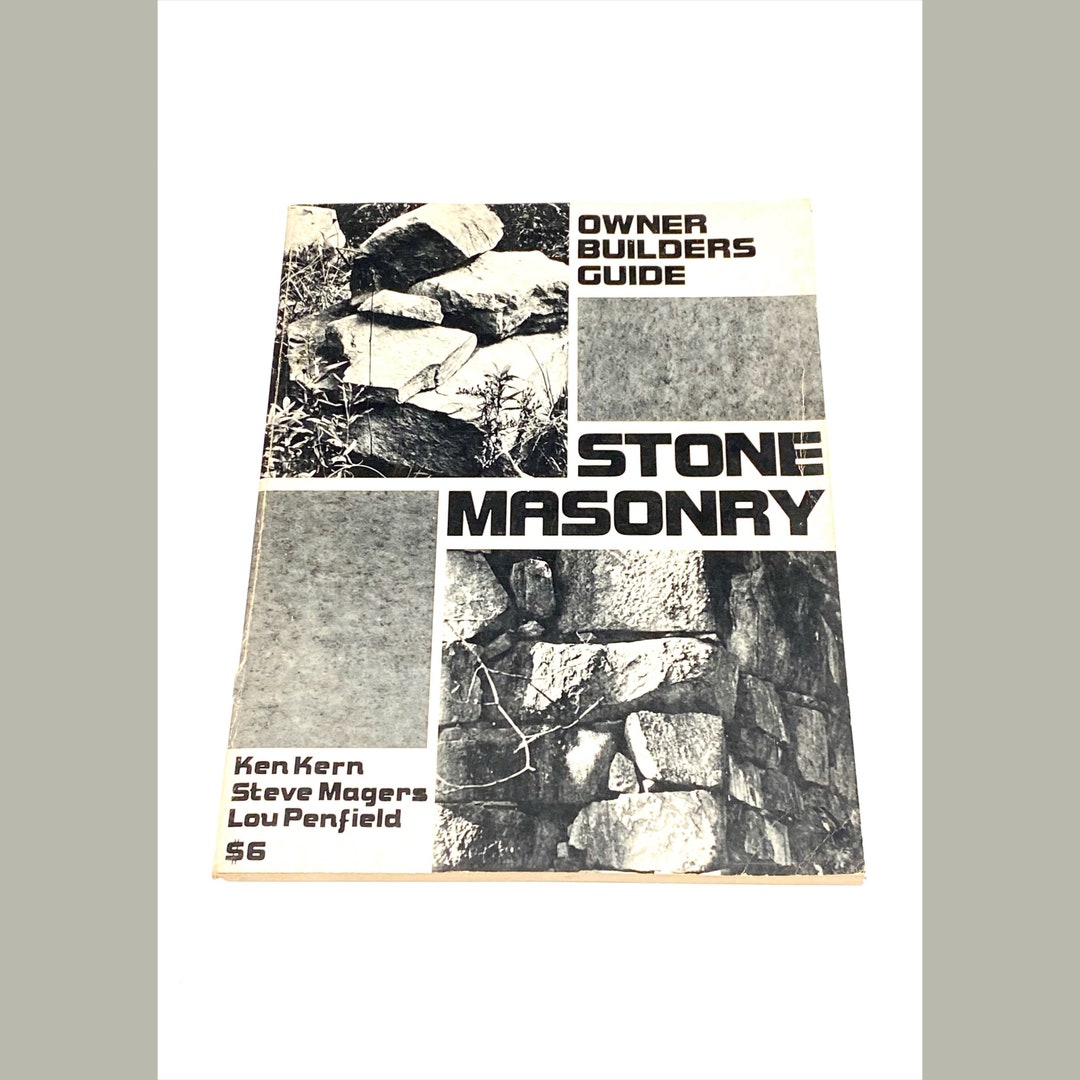 Stone Masonry - Owner Builders Guide - Brickwork Masonry How to Book ...