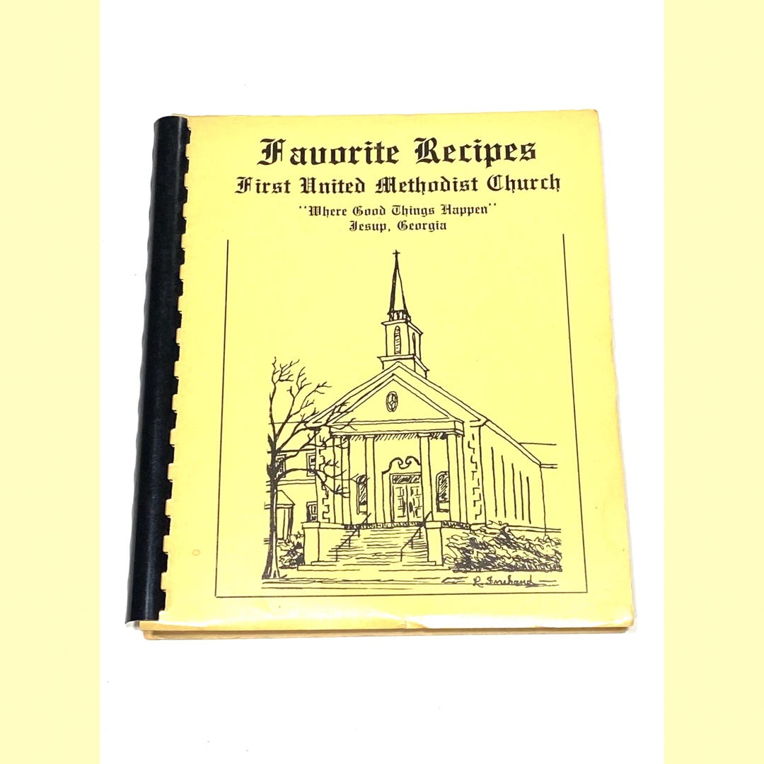 First United Methodist Church Cook Book Vintage Spiral Bound Cookbook ...