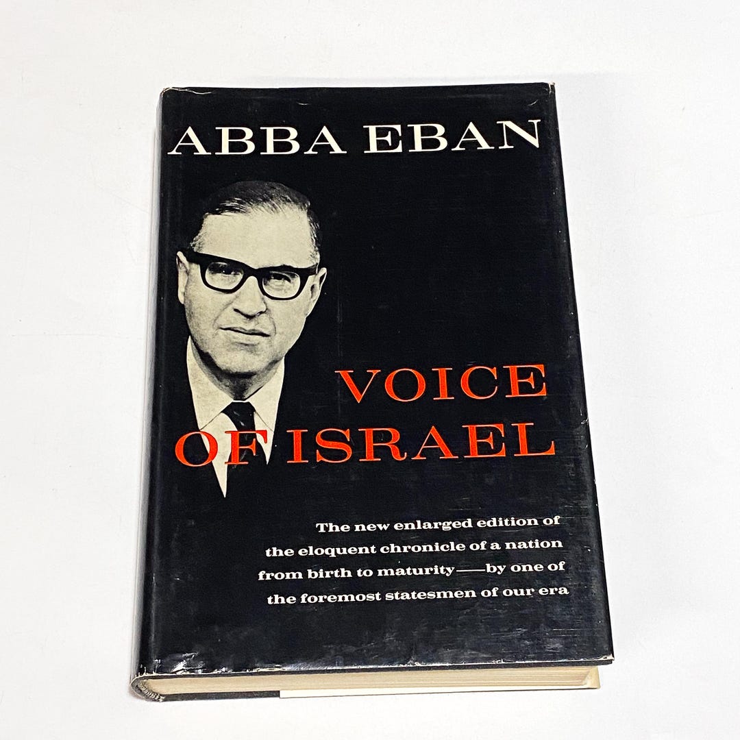 Abba Eban - Voice of Israel - Vintage Biography Hardcover Book ...