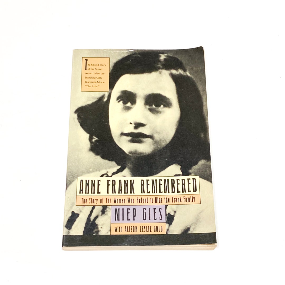 Anne Frank Remembered by Miep Gies Vintage Paperback Book Holocaust ...