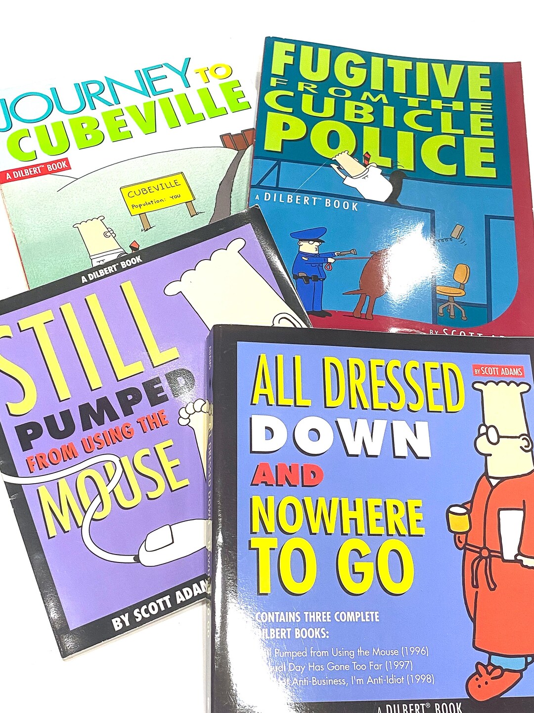 Scott Adams Dilbert Comic Strips Vintage Paperback Lot of 4 – Pumped ...