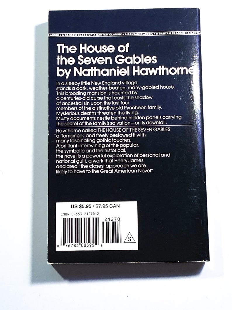 The House of Seven Gables - Nathaniel Hawthorne - the Count of Monte ...