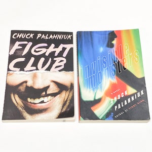 Fight Club & Invisible Monsters by Chuck Palahniuk Vintage Paperback Book Lot of 2 Very Good ...