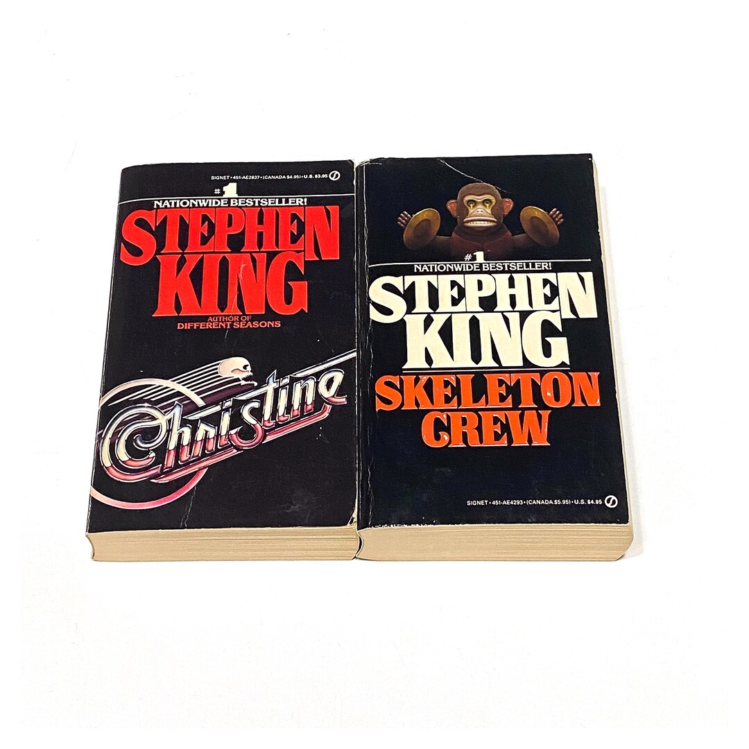 Stephen King - Skeleton Crew - Christine - Vintage Paperbacks - Horror Fiction Books - Pre Owned ...