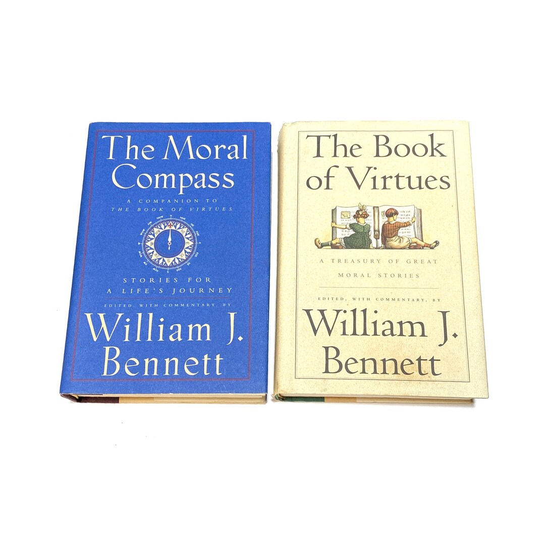 The Moral Compass & the Book of Virtues William J Bennett - Etsy