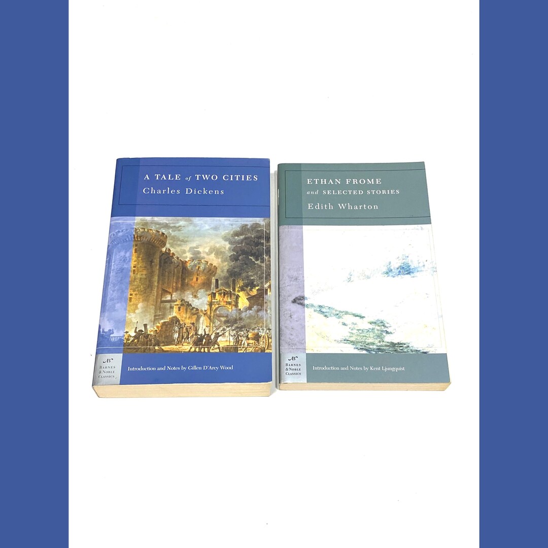 Paperback Book Set: Ethan Frome & A Tale of Two Cities - Classic ...