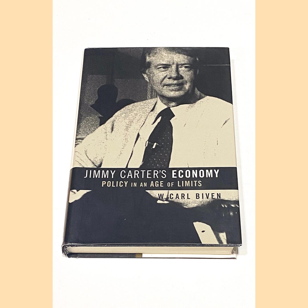 Vintage Jimmy Carter Economy Policy Biography - Classic Life Story Book ...