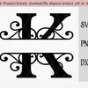 Split Capital Letter Monogram SVG/DXF/PNG Files/split Captital Letter M ...