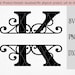 Split Capital Letter Monogram SVG/DXF/PNG Files/split Captital Letter K ...