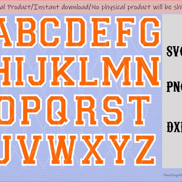 Orange Letters - Etsy