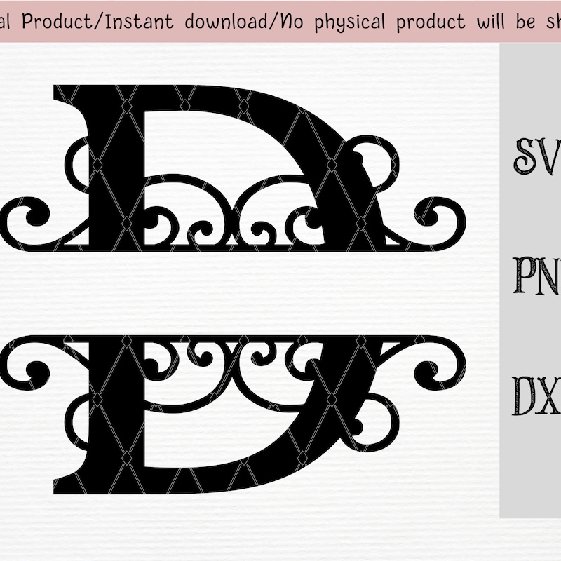 Monogram Letter D - Etsy