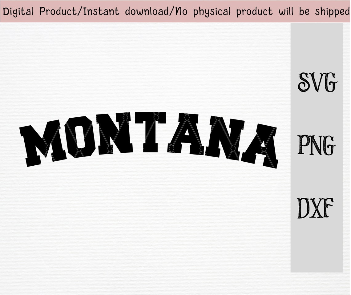 Montana Svg/dxf/png Files/usa State Clipart/instant Download - Etsy ...