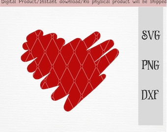 Svg Red Solid Heart - Etsy