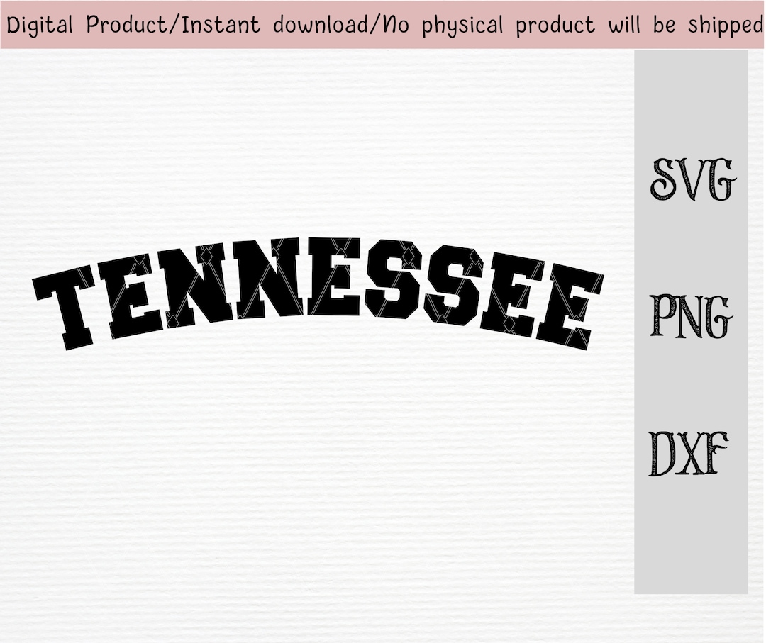 Tennessee Svg/dxf/png Files/usa State Clipart/instant Download - Etsy