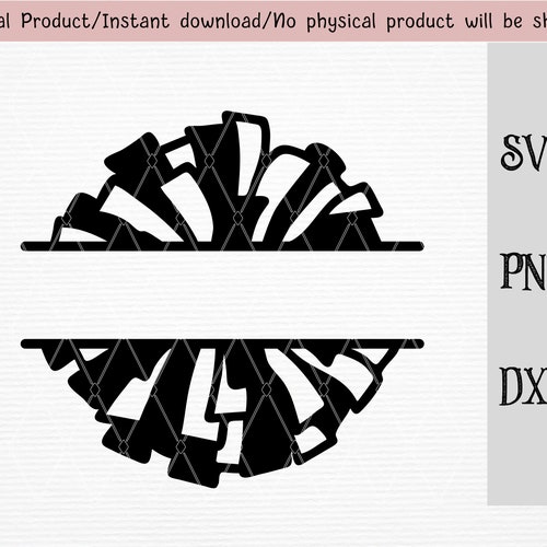 Pom Poms SVG. PNG. Monograms. Cricut Cut & Layered Files - Etsy