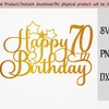 Happy 72nd Birthday Cake Topper/birthday Cake Decoration Svg/dxf/png ...