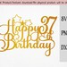 Happy 37th Birthday Cake Topper/birthday Cake Decoration Svg/dxf/png ...