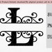 Split Capital Letter Monogram SVG/DXF/PNG Files/split Captital - Etsy
