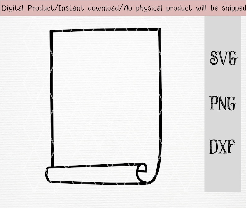 Scroll Svg/png/dxf Files/ Silhouette Cricut File/template - Etsy