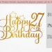 Happy 27th Birthday Cake Topper/birthday Cake Decoration - Etsy