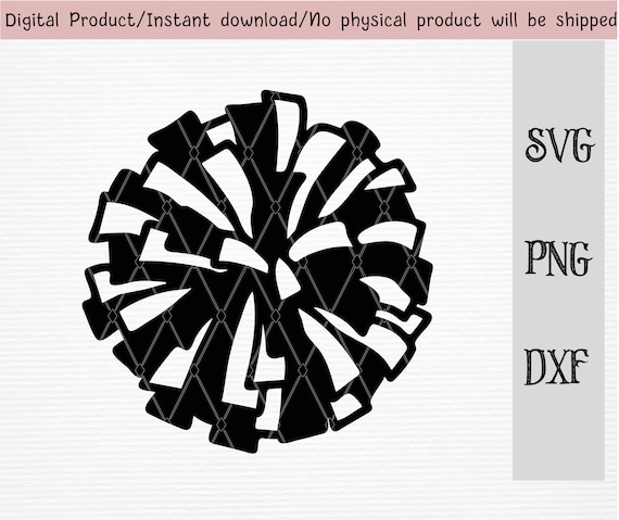 Pom Pom Svg/hand-drawn Cheerleading Pom Pom - Etsy