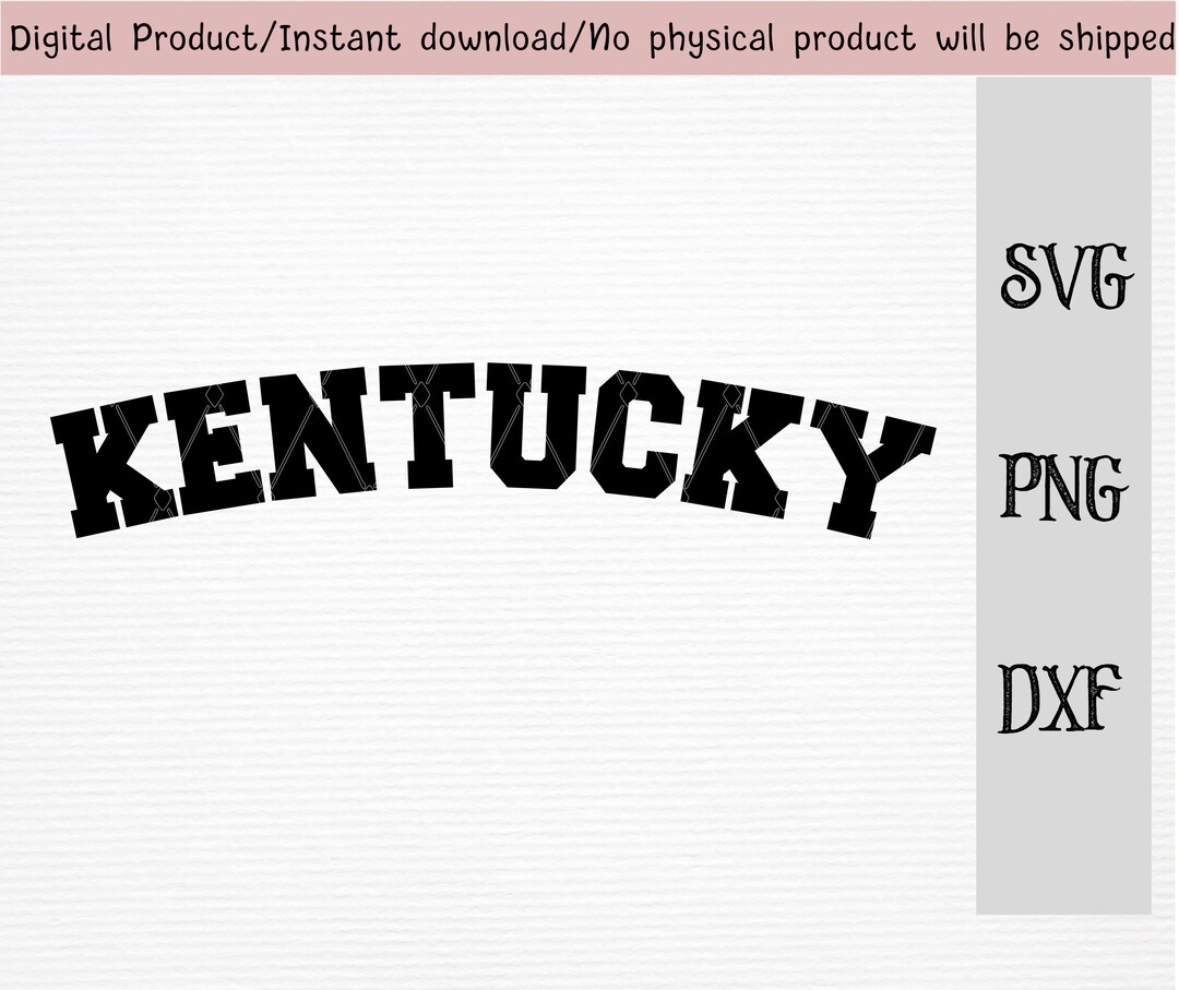 Kentucky Svg/dxf/png Files/usa State Clipart/instant Download - Etsy