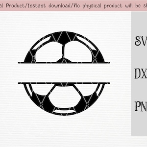 Split Soccer Ball SVG/PNG/DXF Files/ for Cricut/silhouette Machine/cut ...