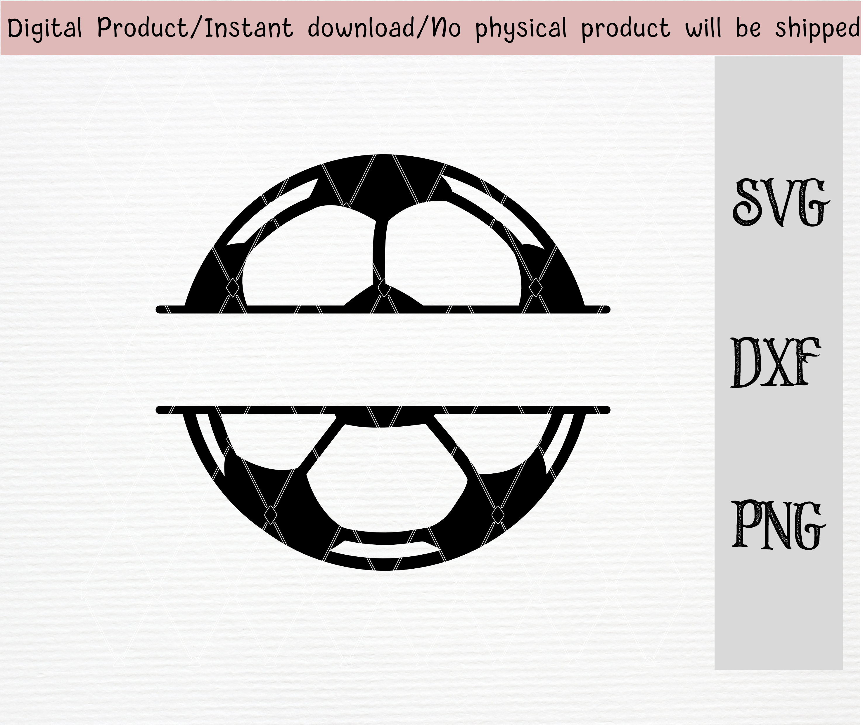Split Soccer Ball SVG/PNG/DXF Files/ for Cricut/silhouette - Etsy