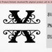 Split Capital Letter Monogram SVG/DXF/PNG Files/split Captital Letter X ...