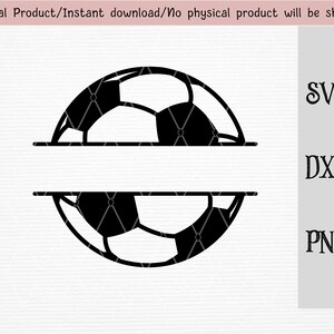 Split Soccer Ball SVG/PNG/DXF Files/ for Cricut/silhouette Machine/cut ...