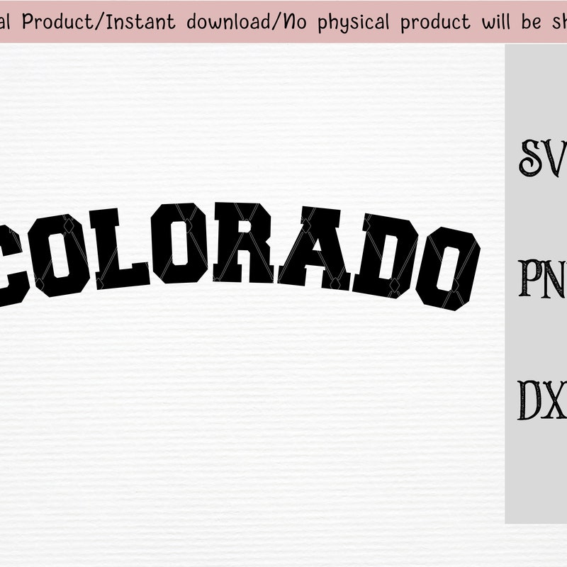 Colorado Svg - Etsy